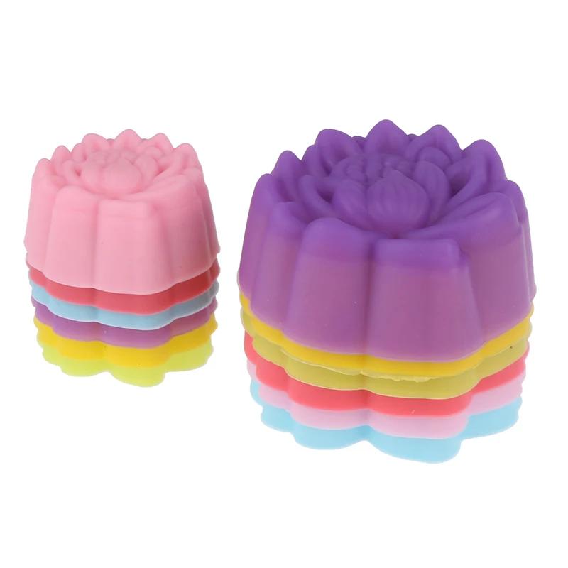 5Pcs-3-5cm-Silicone-Cake-Mold-Lotus-Shaped-Muffin-Cupcake-Baking-Molds ...