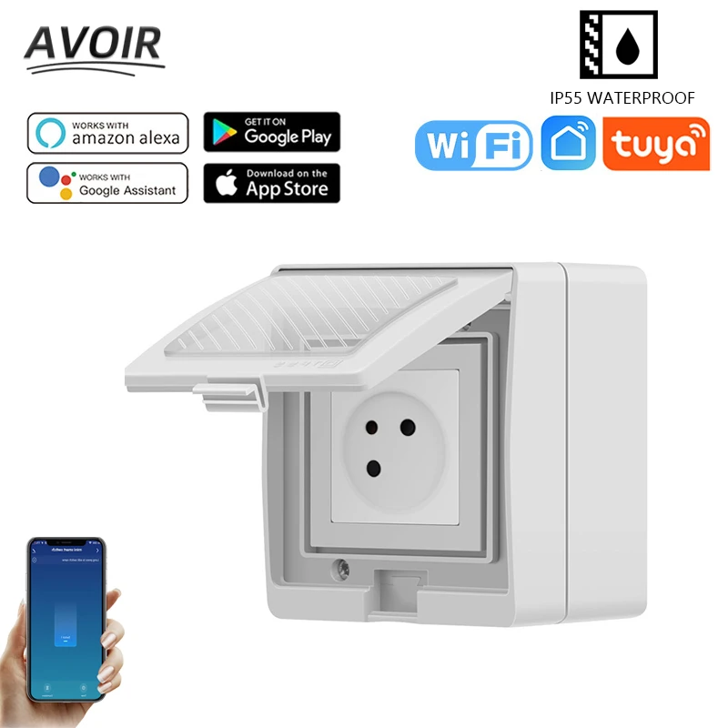 Avoir Israel Tuya Smart Socket Wifi Wireless Control IP55 Waterproof ...