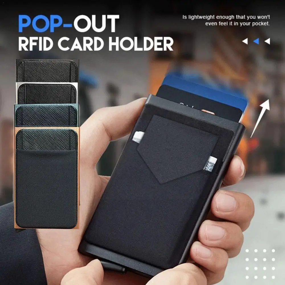 Anti theft Credit Card Holder Automatic Smart Bank Thin Case Card ...