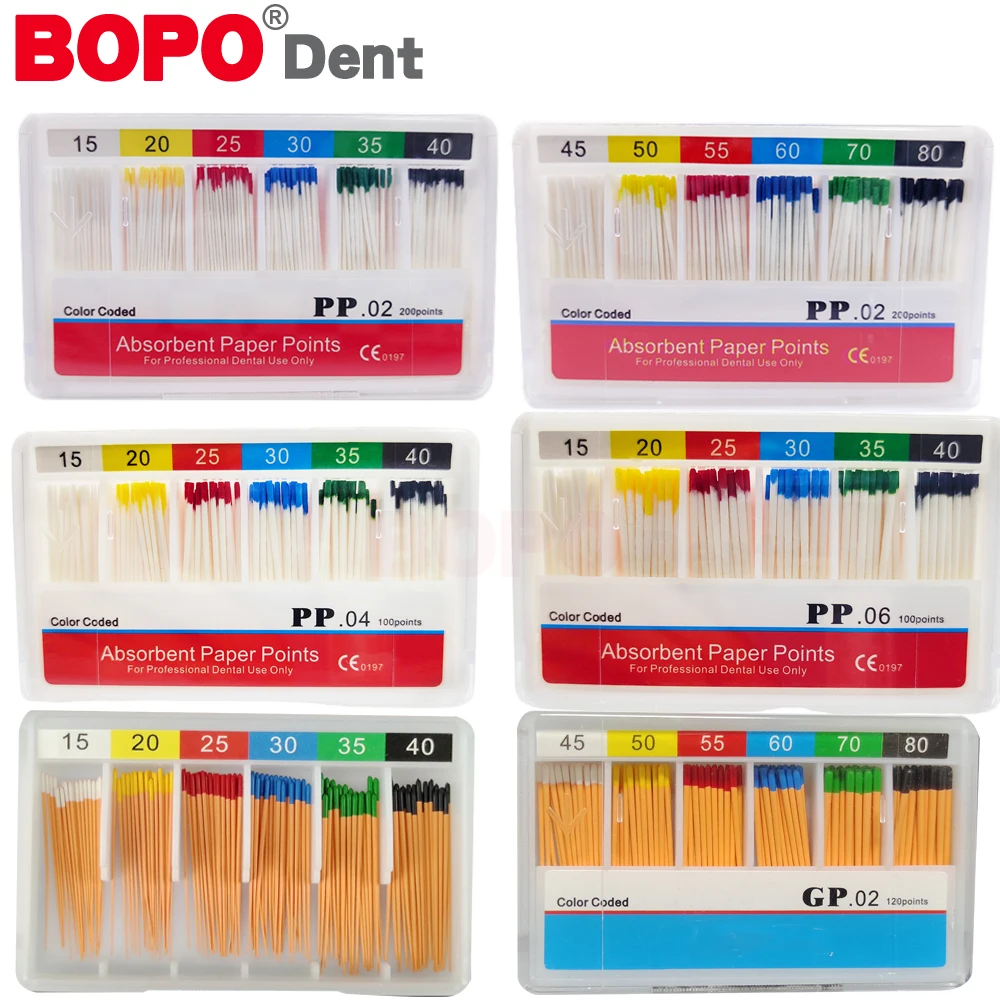 1Box-Absorbent-Paper-Point-F1-F2-F3-Tooth-Root-Elimination-Pulp-Cotton ...
