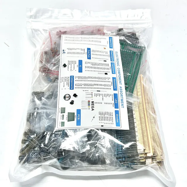 1818PCS DIY Electronics Components Kit Assortment Resistors ...