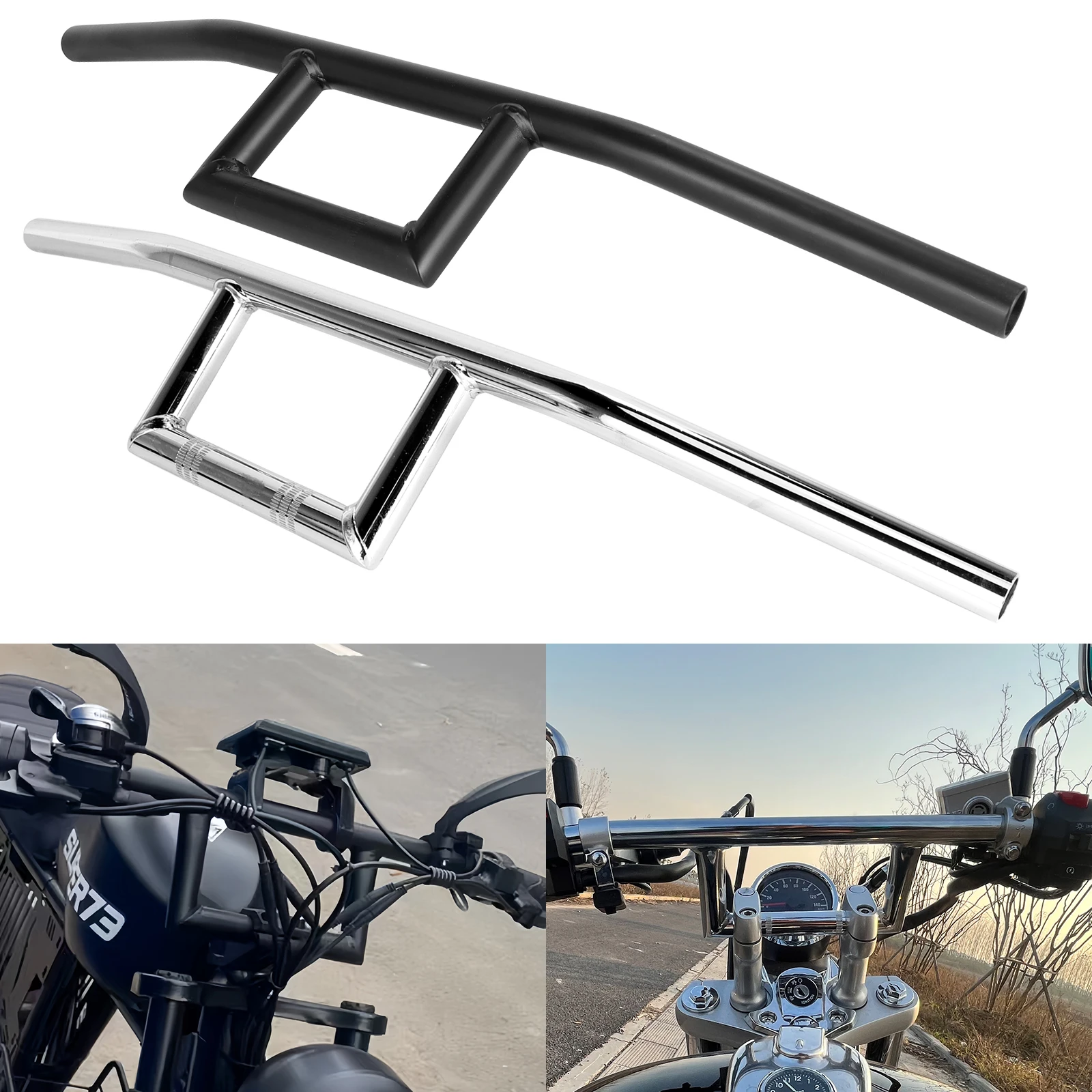 For Harley Suzuki Yamaha Honda Guidon Moto 22mm 25mm Universal ...