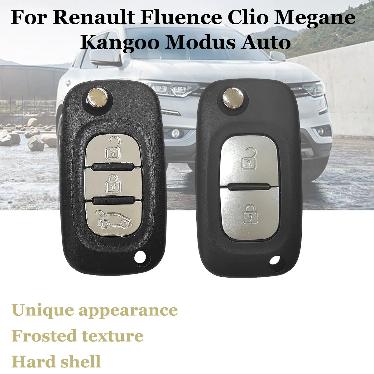 2-3-Buttons-Filp-Car-Remote-Key-Case-Shell-for-Renault-Fluence-Clio ...