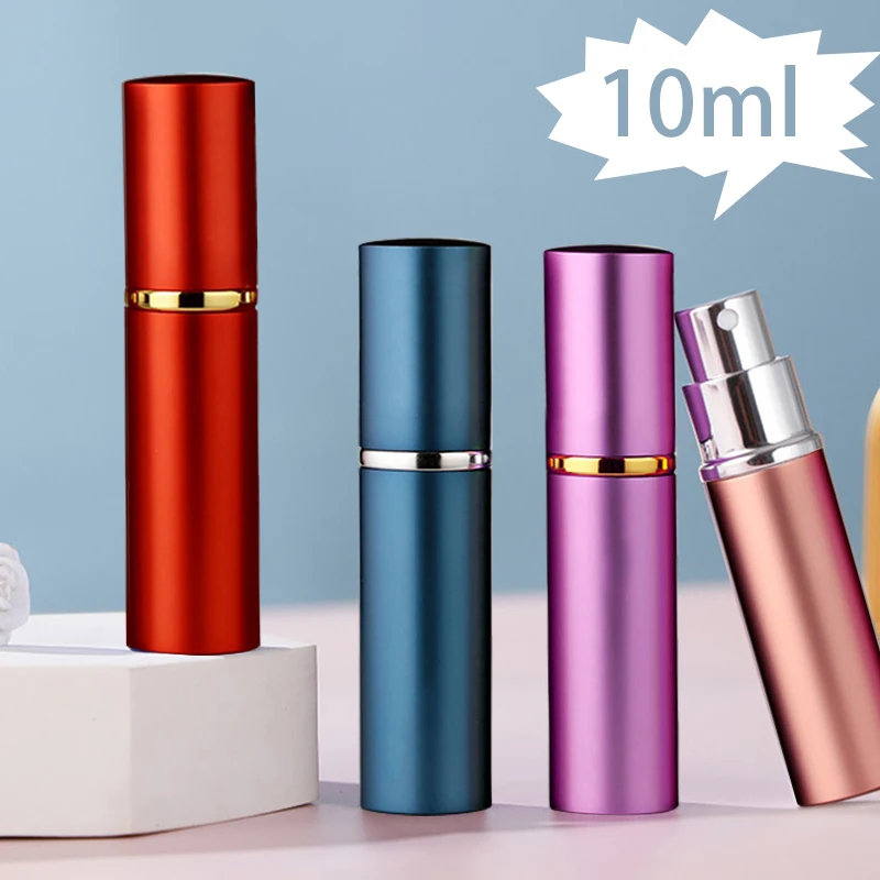 10ml Portable Mini Refillable Perfume Atomizer Durable Aluminum Perfume ...