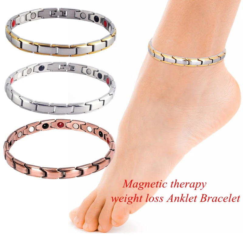 Magnetic Therapy Women Ankle Weight Loss Energy Slimming Ankle Bangle ...