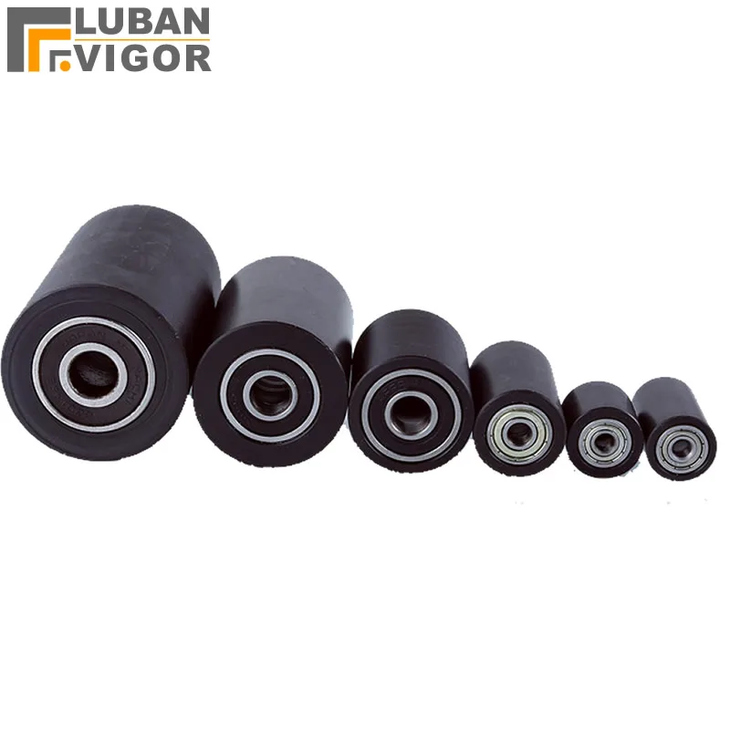 Black-POM-bearing-roller-Guide-wheel-Polyoxymethylene-crimping-nylon ...