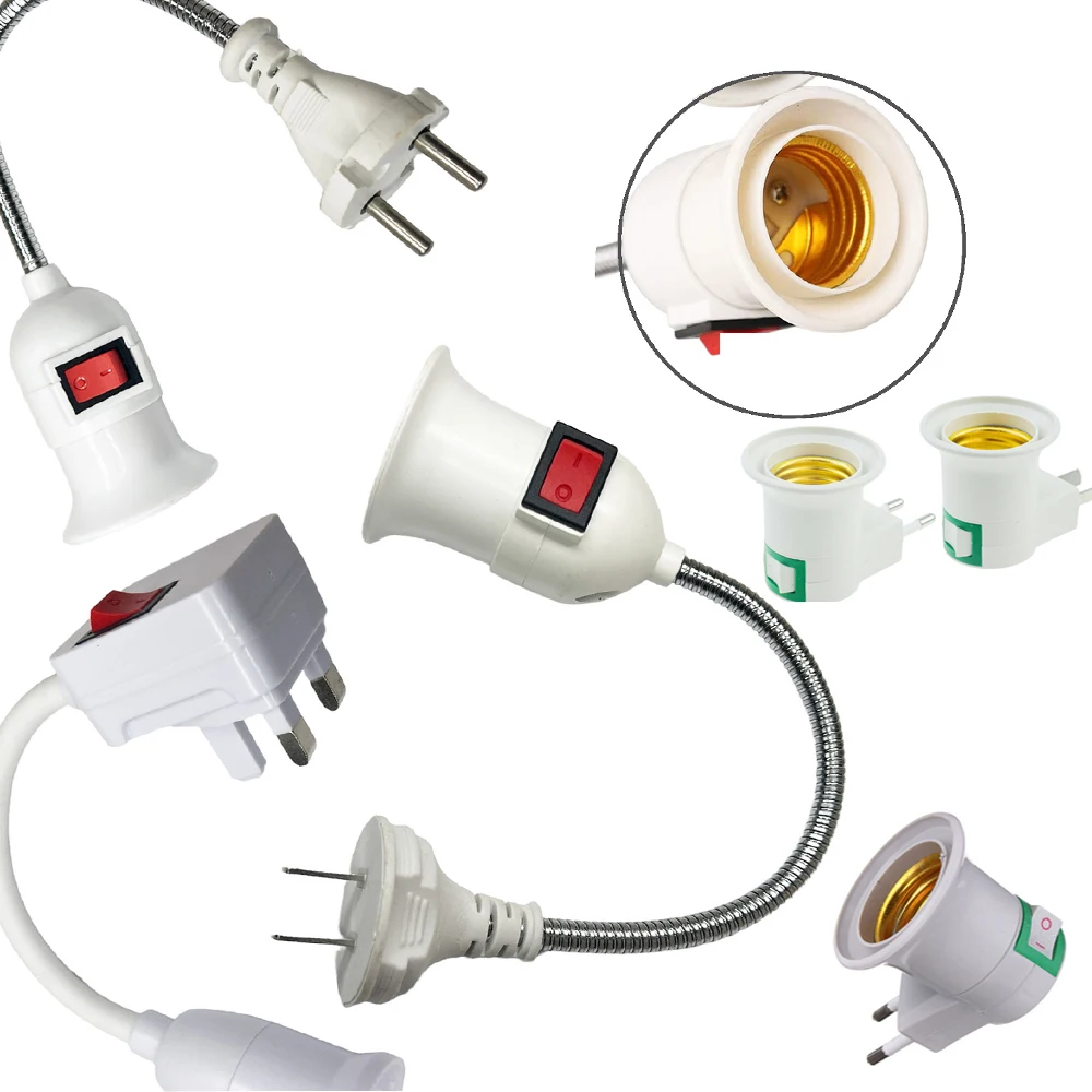 E27-Lamp-Base-Flexible-Bend-Mobile-Test-Light-Socket-Light-Adapter-Plug ...