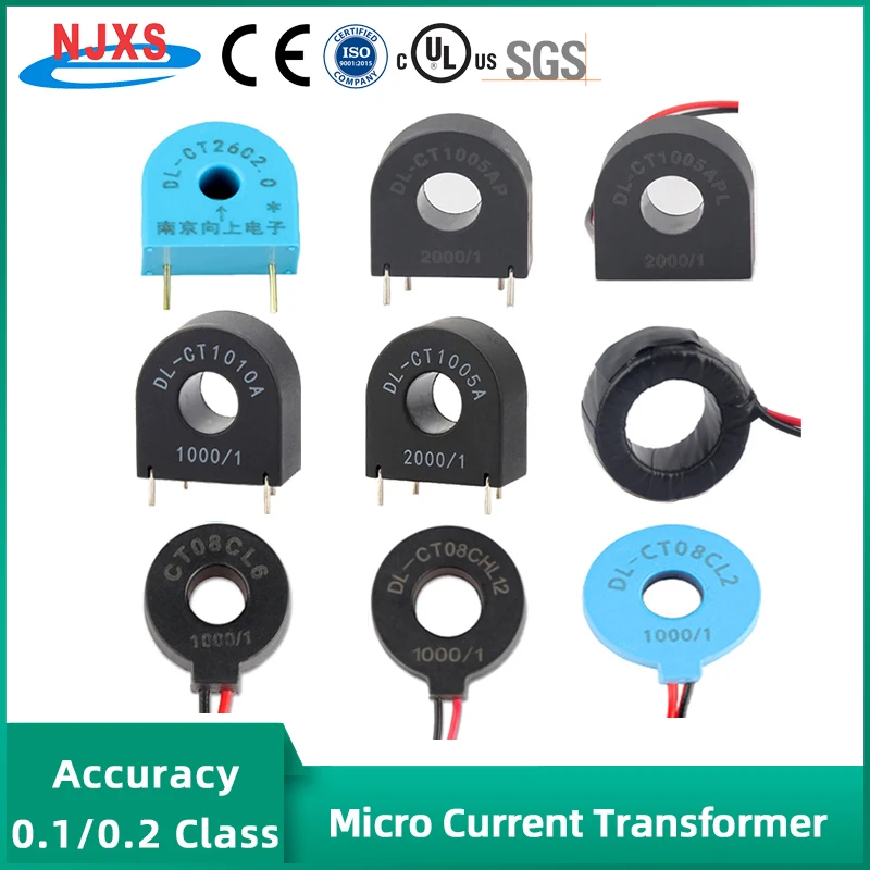 NJXS-Micro-Current-Transformer-5A-10A-20A-30A-50A-60A-PCB-Mount-CT-AC ...