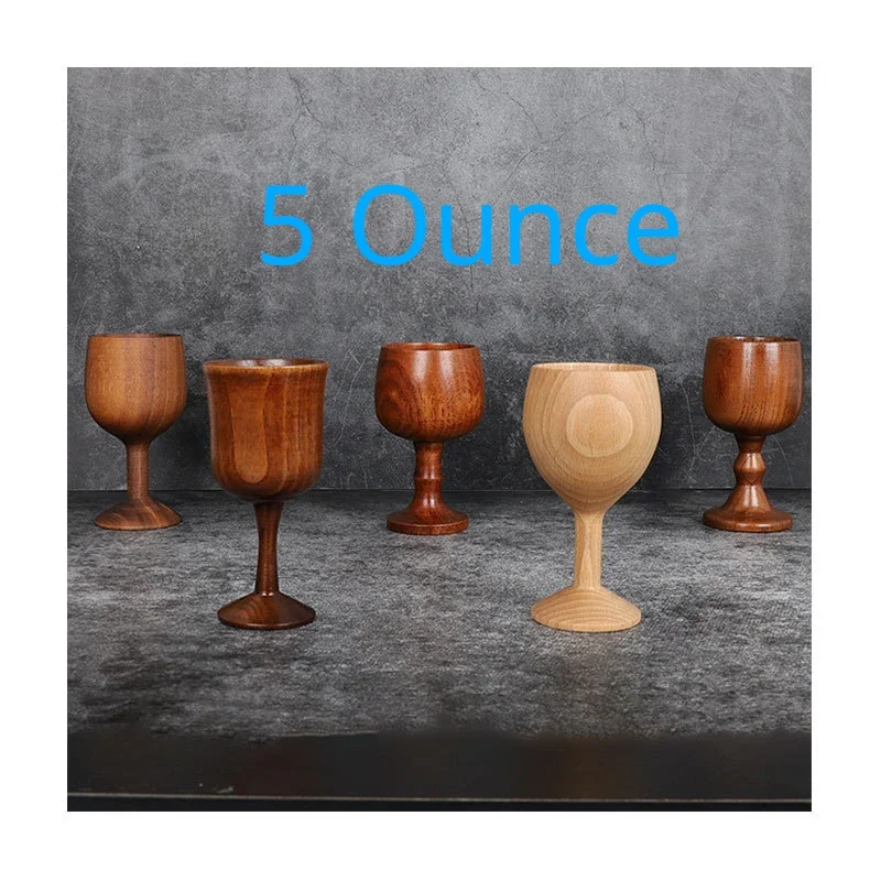 wooden-Kiddush-cup-creative-Stemware-solid-wood-shatterproof-red-wine ...
