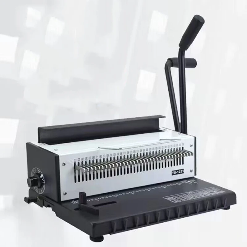 1Pcs-Binder-Puncher-Machine-Manual-Wire-Binding-Machine-34-Holes-Metal ...
