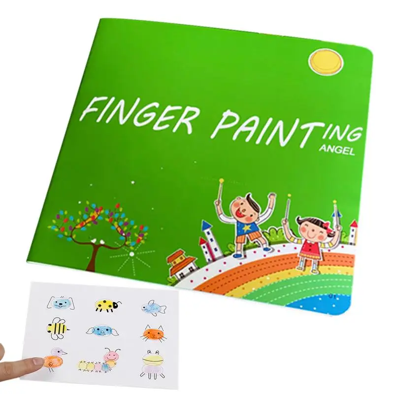 Funny Finger Painting Kit Kids Finger Paint Tool Kit Portable Washable ...