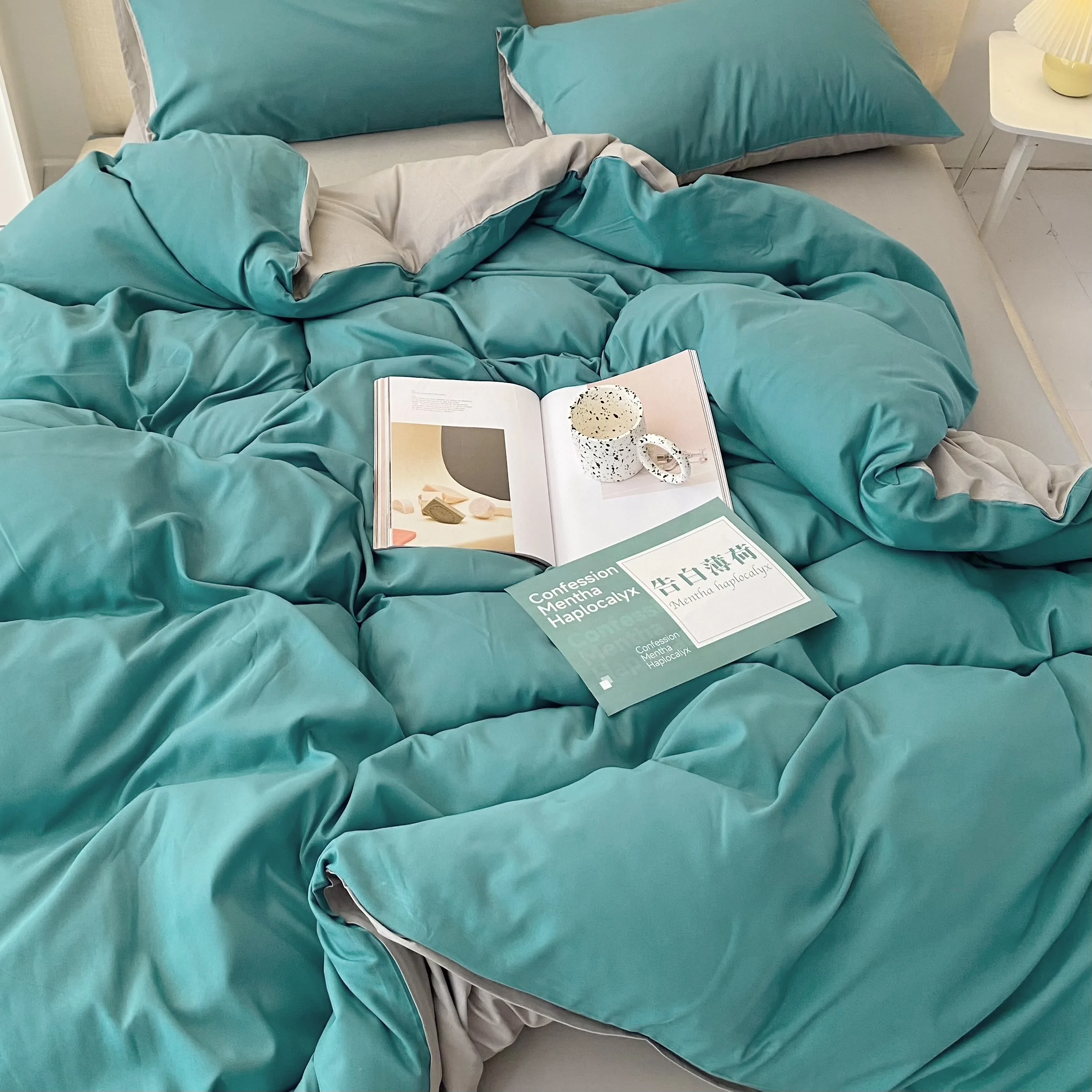 All-Year-Around-Bed-Sheet-Fitted-Solid-or-Mixed-Color-Mattress-Cover ...