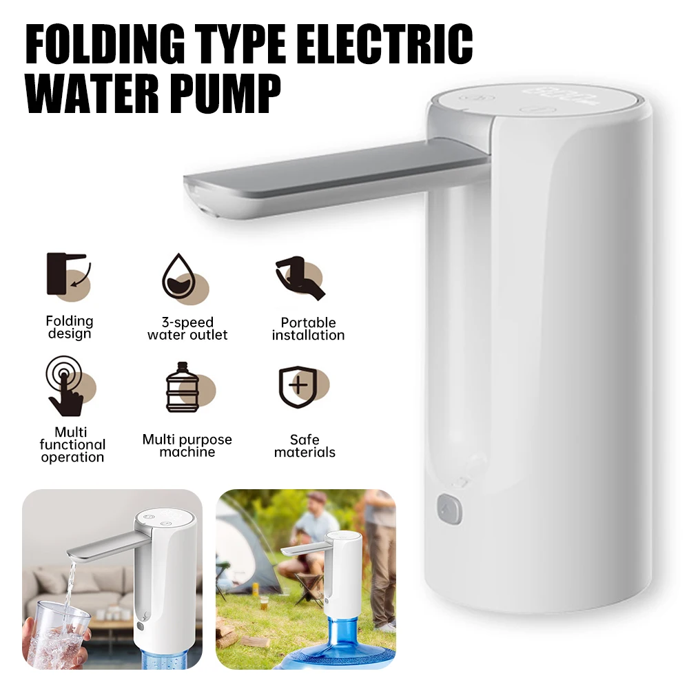 Digital-Display-Water-Bottle-Pump-USB-Rechargeable-Automatic-Water ...