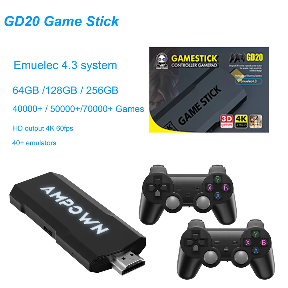 GD20-Game-Stick-X2-Video-Game-Console-40000-Games-Emuelec4-3-CPU-Aigame ...