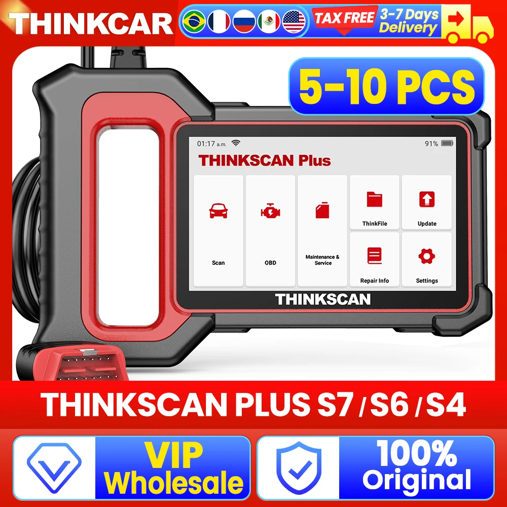 VIP-Wholesale-Price-5-10-PCS-THINKCAR-Thinkscan-Plus-S7-S6-S4-Obd2 ...