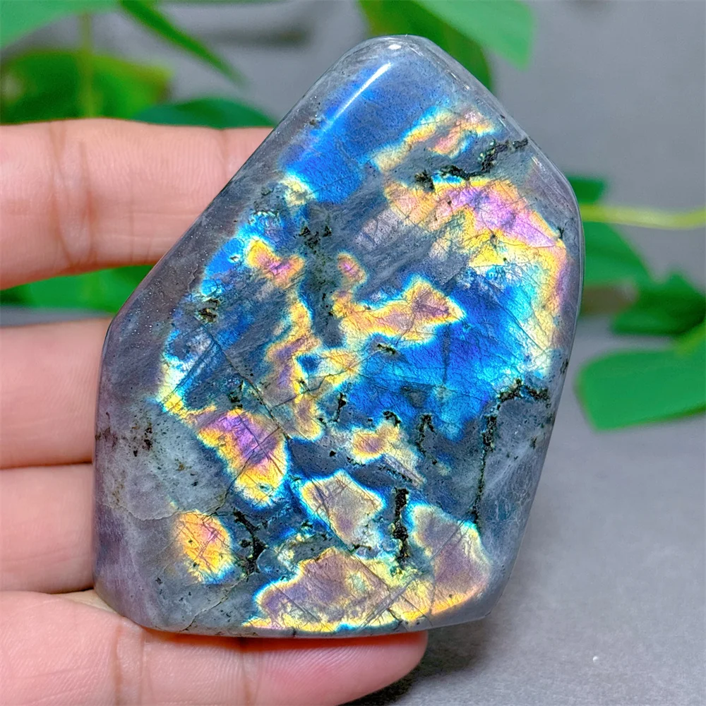 Purple Labradorite Free Form Crystal Natural Stone Quartz Garden ...