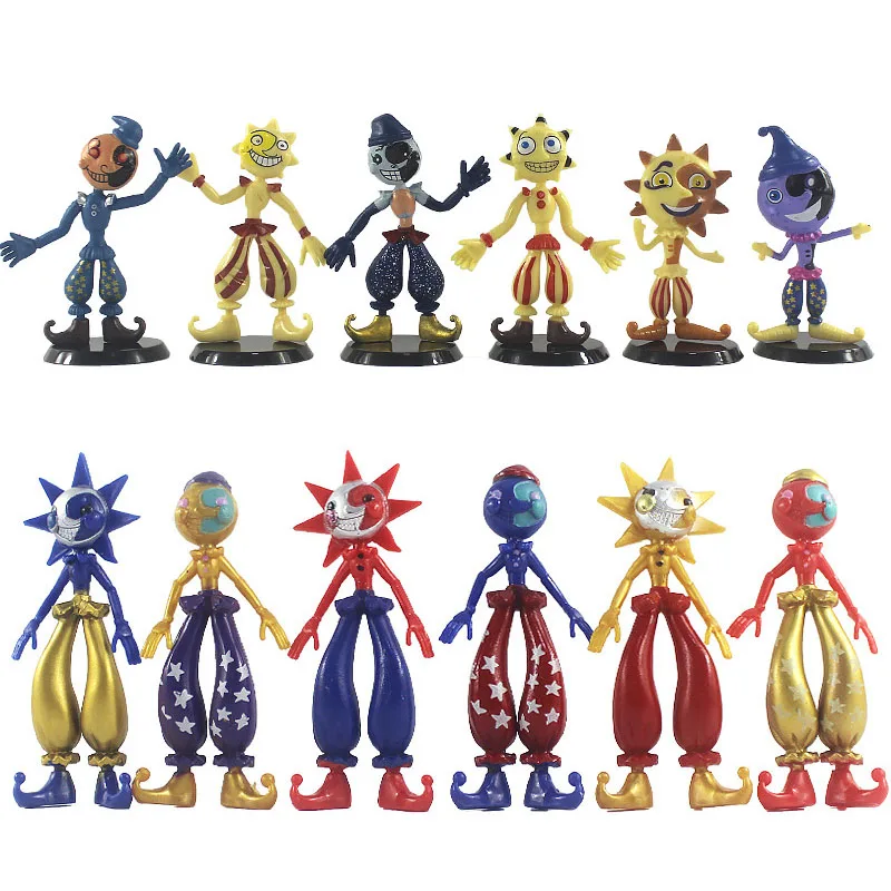 2022 nova 4.5in fnaf sol gota lua gota sol deus boneca figura segurança ...