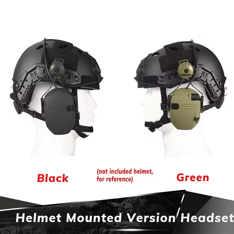 Electronic-Shooting-Headset-Helmet-Mounted-Version-Hunting-Pickup-and ...