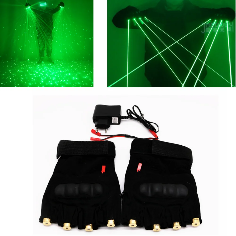 2 in 1 Multi Line Red Laser Gloves 532nm 80mw Laser, Disco LED Laser ...