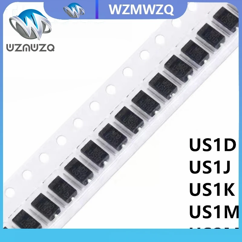 100PCS US1D US1J US1K US1M US2M SMA HER103 HER107 HER207 UF4005 UF4006 ...
