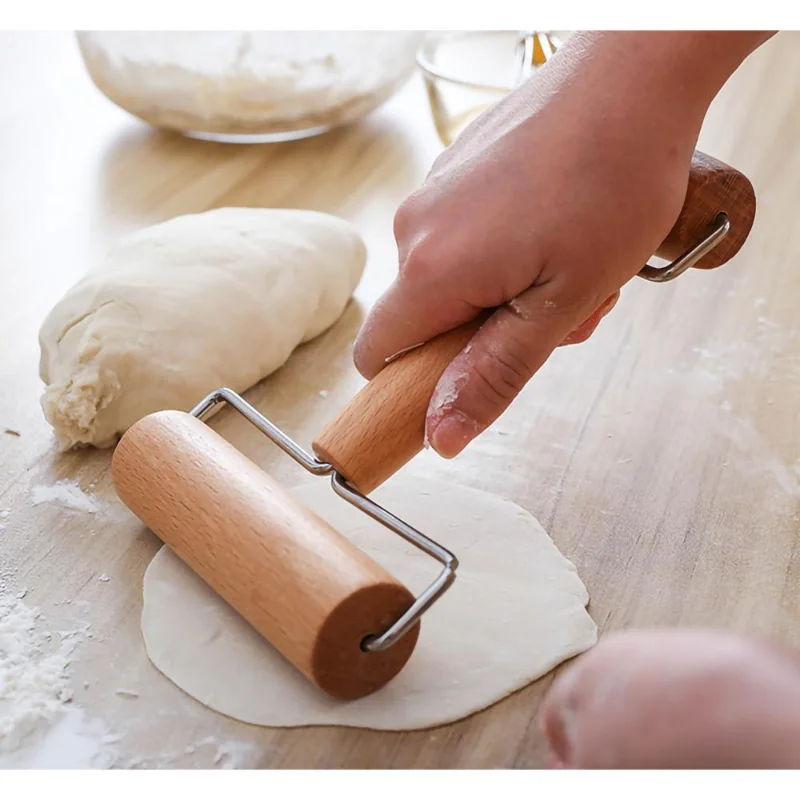 Hot-Wooden-Rolling-Pin-Hand-Dough-Roller-for-Pastry-Chapati-Pasta ...