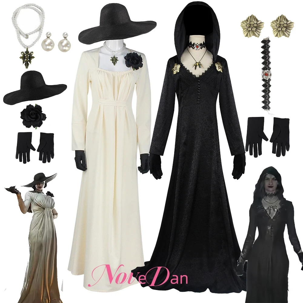 Resident 8 Cosplay Moth Lady Evil Dimitrescu Fantasy Costume Bela Ada ...