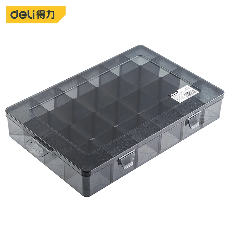 Deli-9-24-Grids-Plastic-Removable-Bulkhead-Tool-Storage-Box-Jewelry ...