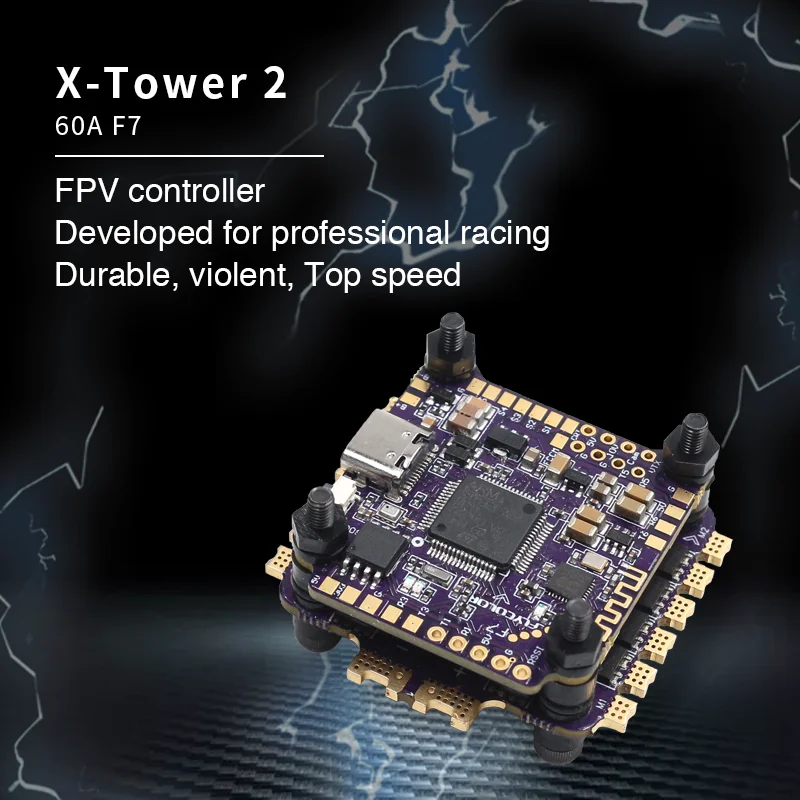 Flycolor F7 60A 4 in 1 ESC Flying Tower FPV Bluetooth to Adjust ...