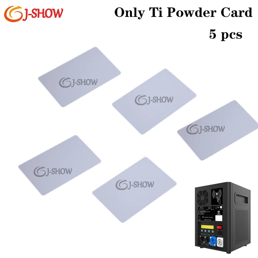 Free Shipping 5 Pcs Ti Powder Card For Cold Spark Machine Fountain ...