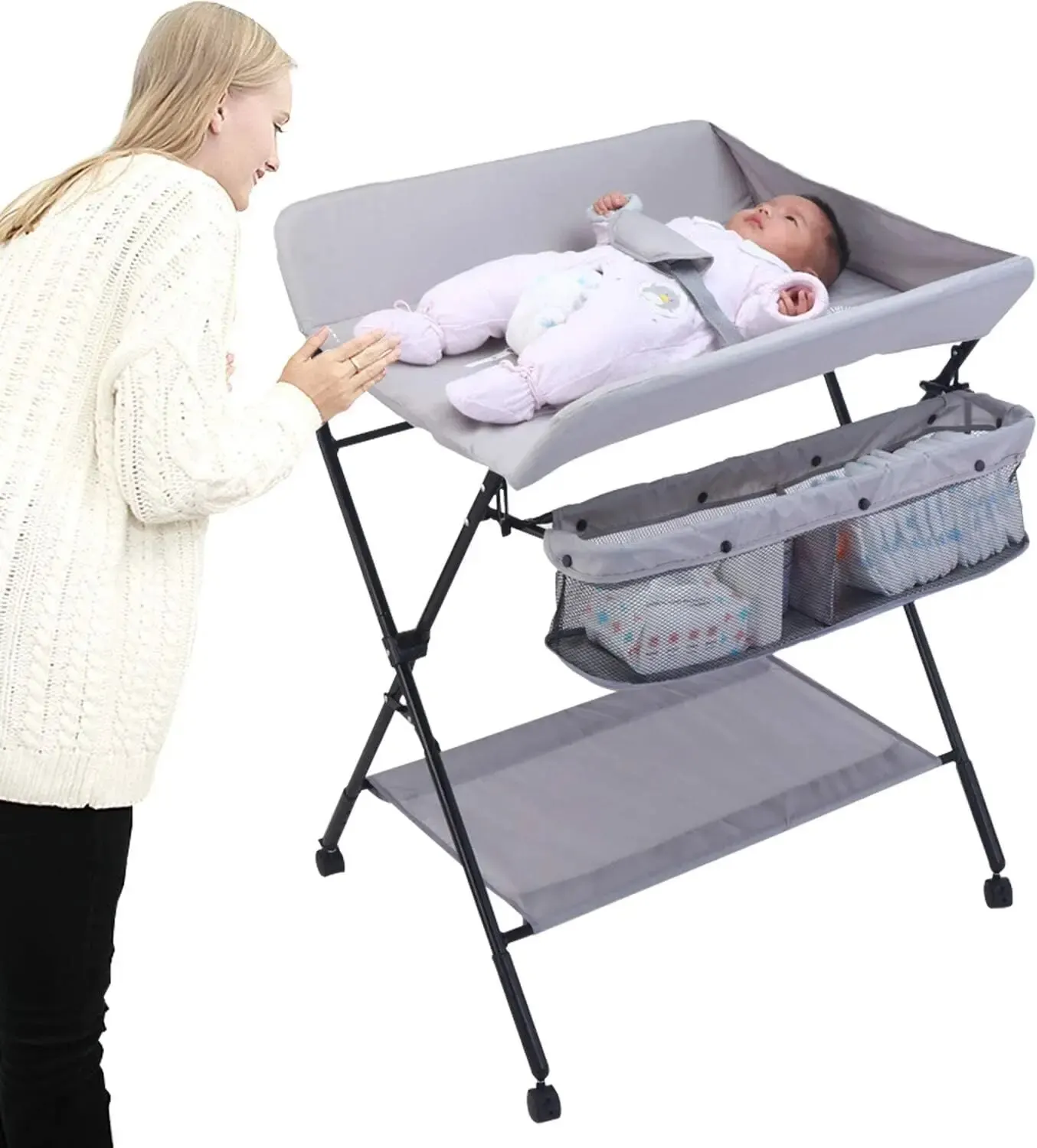 Multi-function-Baby-Nursing-Table-Collapsible-Portable-Baby-Diaper ...