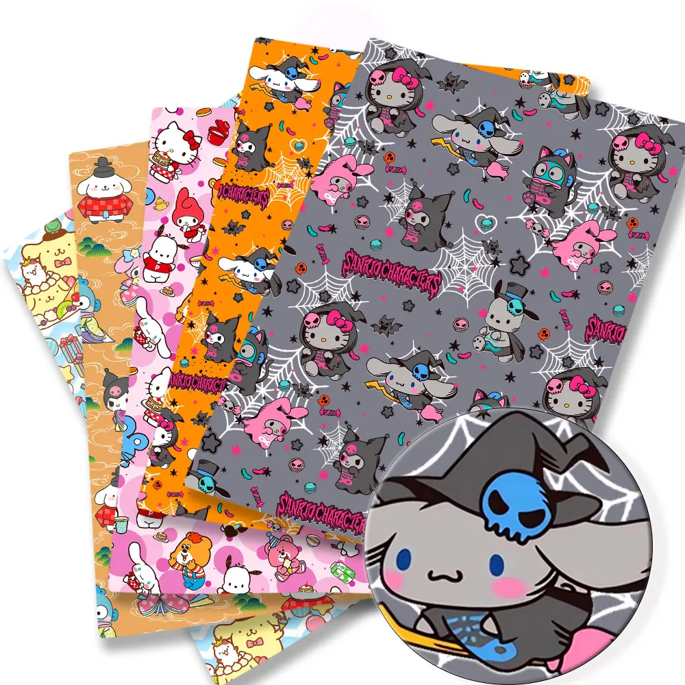 Hello Kitty sanrio Cartoon Polyester cotton fabric Patchwork Tissue Kid ...