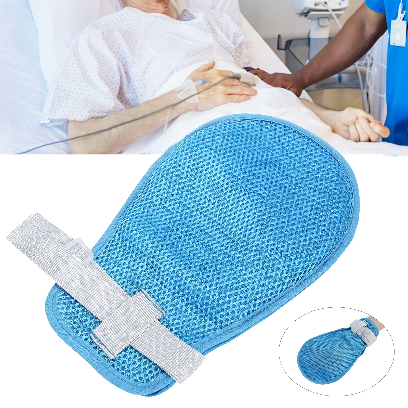 Breathable-Self-Injury-Prevention-Hand-Fixed-Restraint-Glove-Patient ...