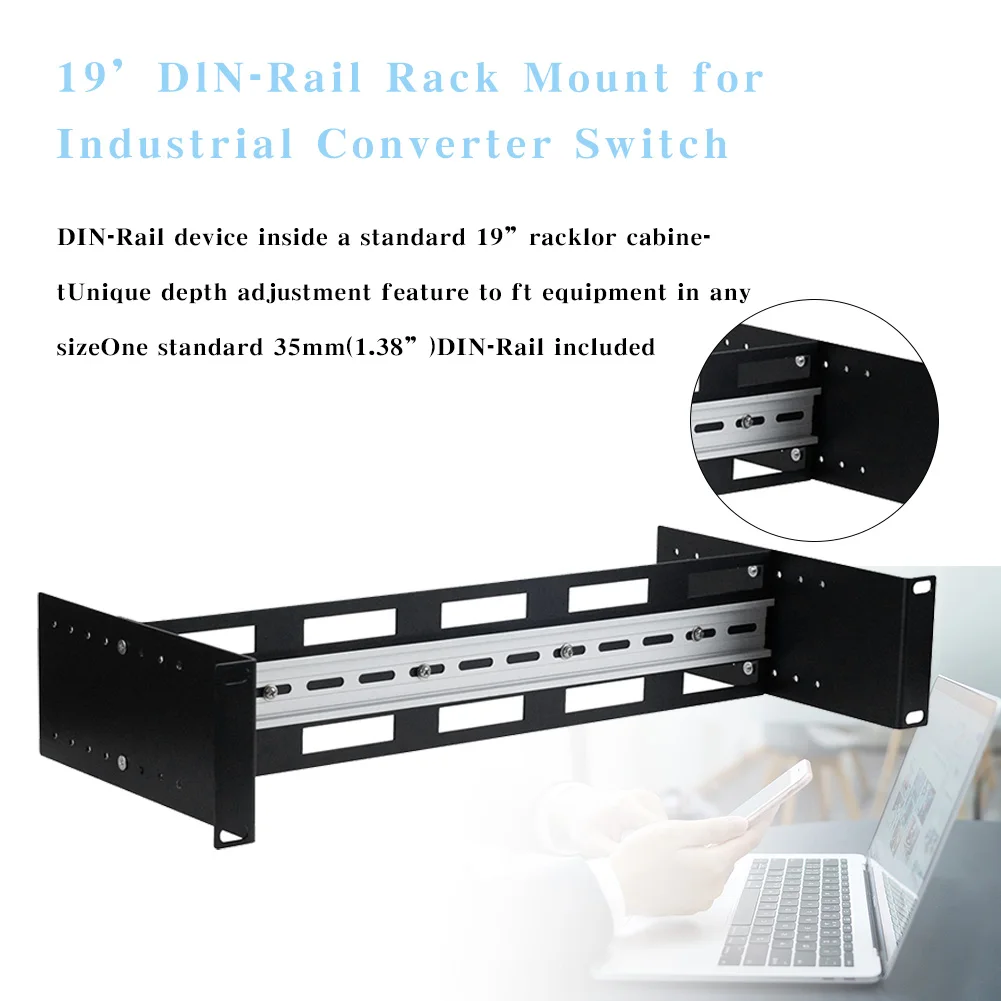 19-Inch-Adjustable-Rackmount-Din-Rail-Chassis-in-Cabinet-Bracket-for ...