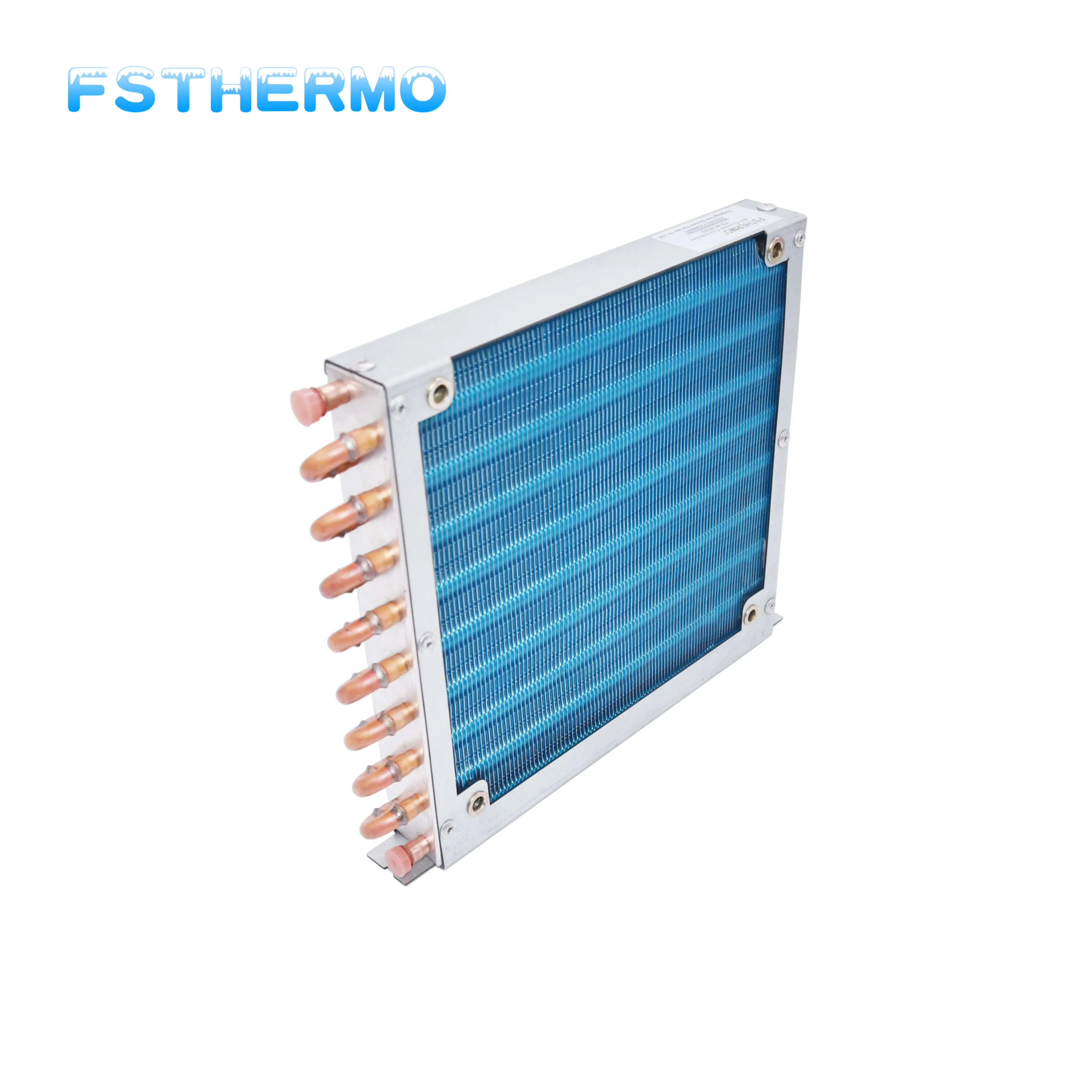 Domestic shell condenser radiator aluminum fin copper tube heat ...