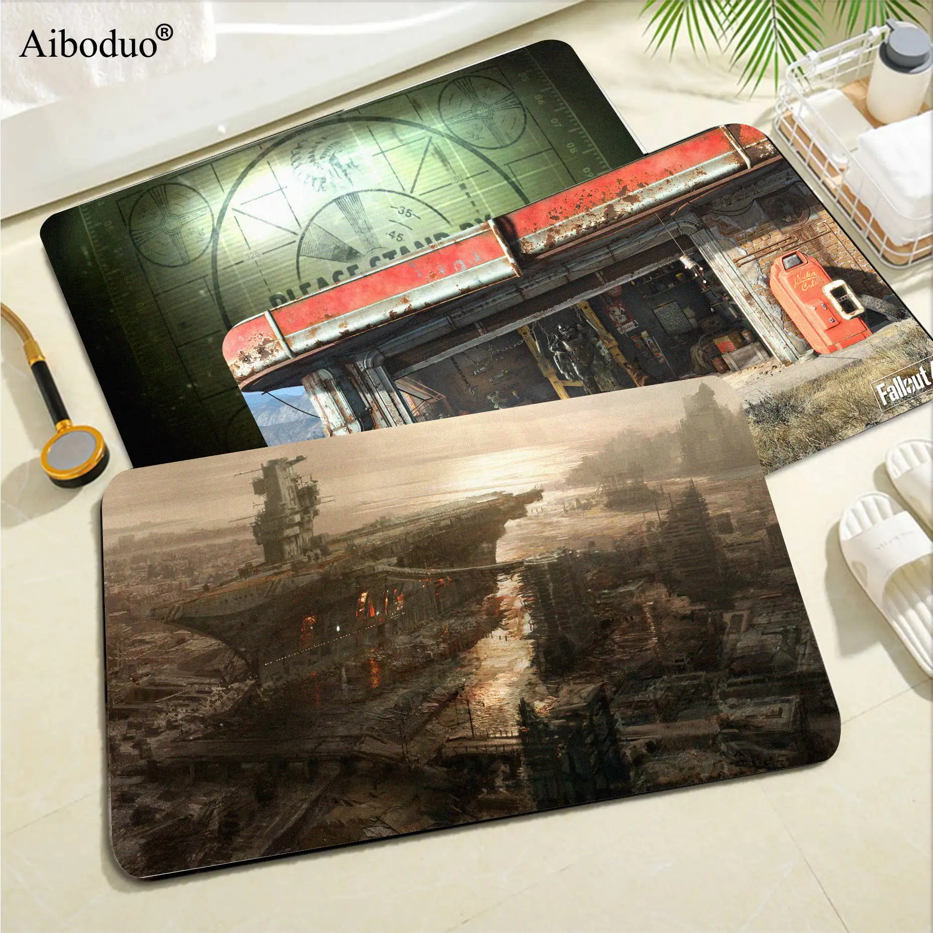 Fallout Bath Mat Decor Bathroom Accessories Anti-slip Rug Absorbing Pad ...