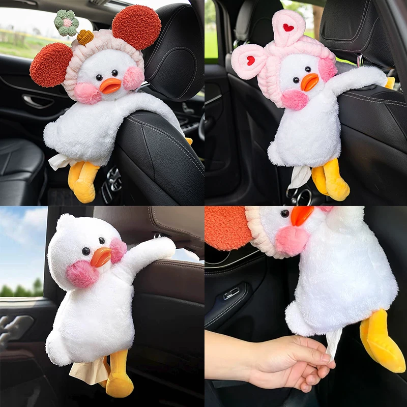 Car hanging paper box, multifunctional cute and creative duck shaped ...