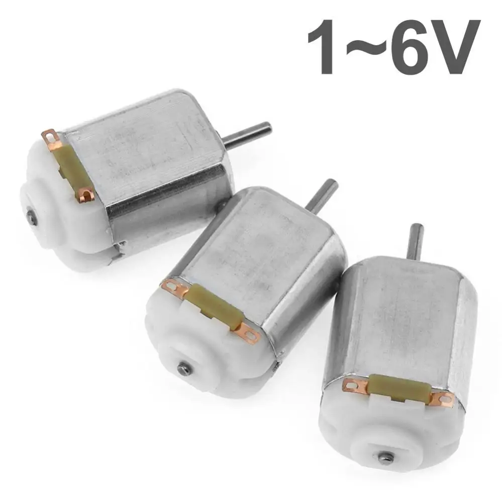 3pcs/set 170rpm 130 Small DC Motors with 2mm Shaft Diameter and 1 to 6 ...