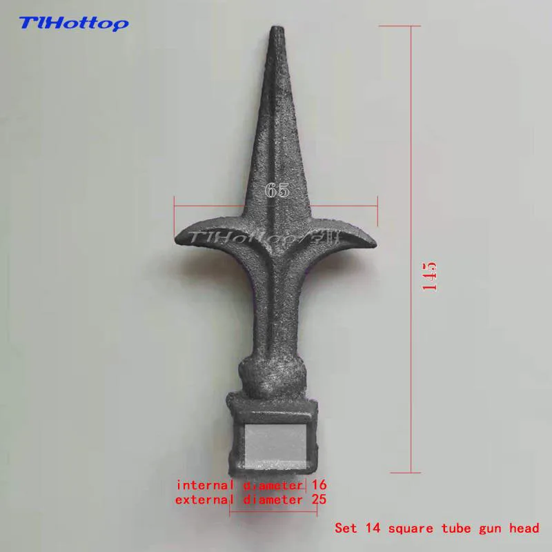 Wrought Iron Door Railings Spiked Fence Fence Round GuanBiao Head ...