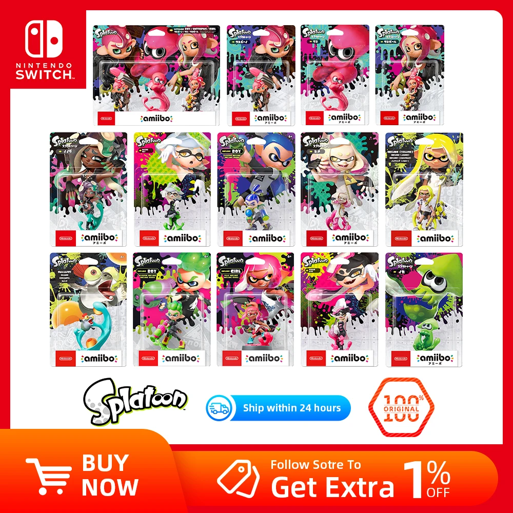 Figura-de-Nintendo-Amiibo-splatoon-3-serie-Splatoon-octopus-untuk ...