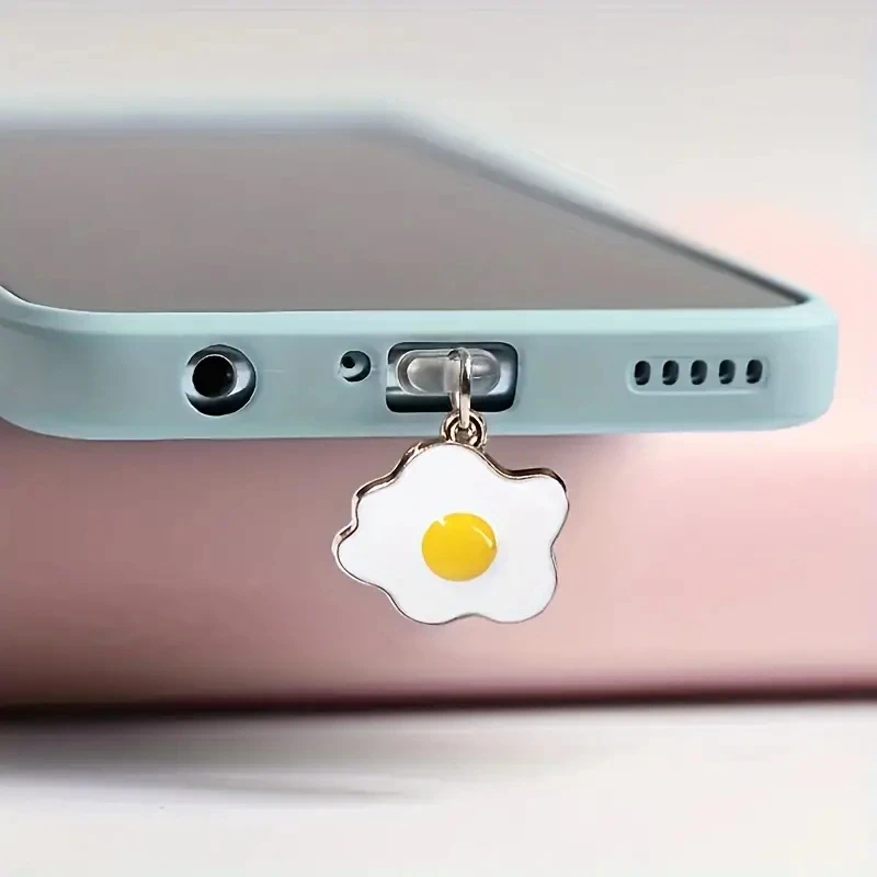1-oil-drop-fried-egg-phone-dust-plug-pendant-pouch-suitable-for-iPhone ...