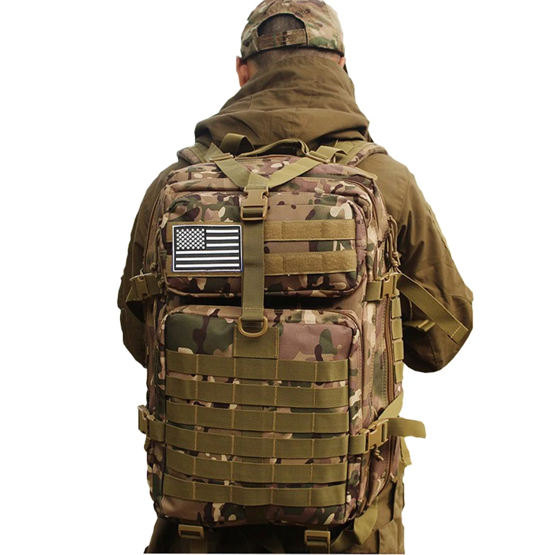 Extra-Large-50L-Waterproof-Tactical-Backpack-Outdoor-Travel-Hiking ...