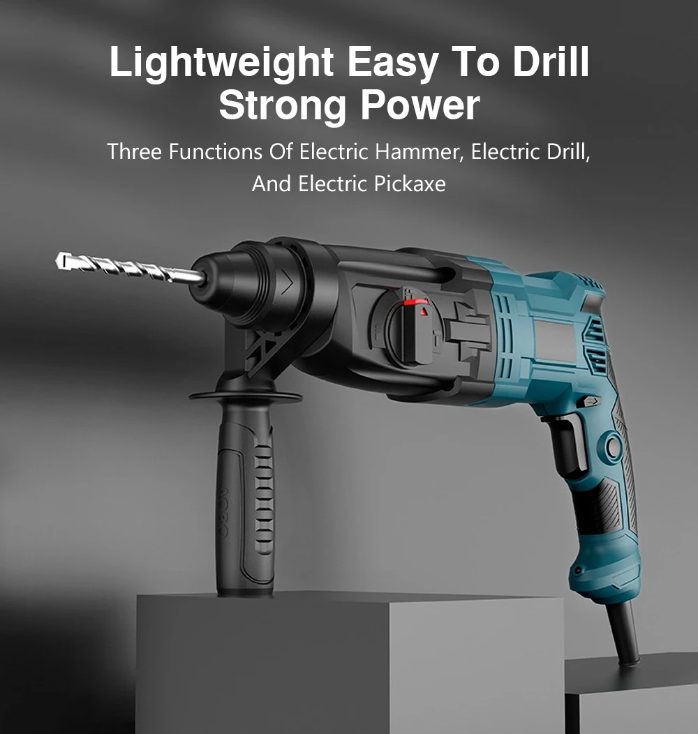 MultiFunction-3in1-Electric-Pick-Hammer-Drill-Rotary-Electric-Hammer ...