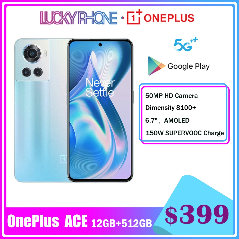 OnePlus teléfono inteligente Ace 5G, smartphone con 12GB y 512GB, MTK ...