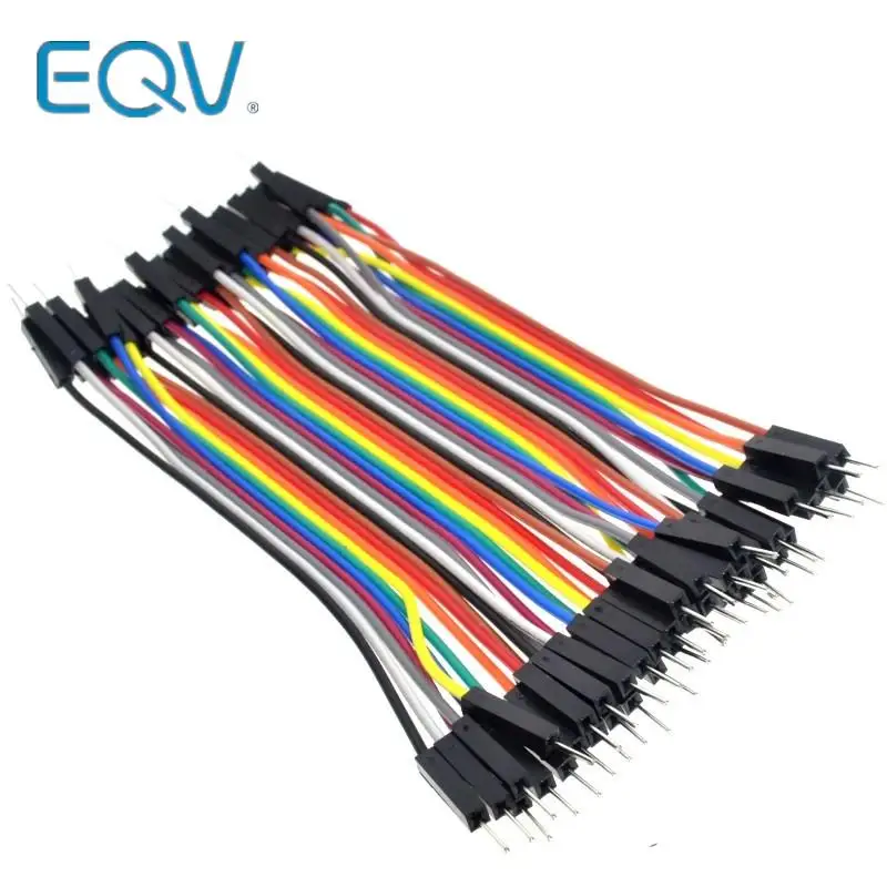 40pcs/lot 10cm 2.54mm 1pin Male to Male jumper wire Dupont cable for ...