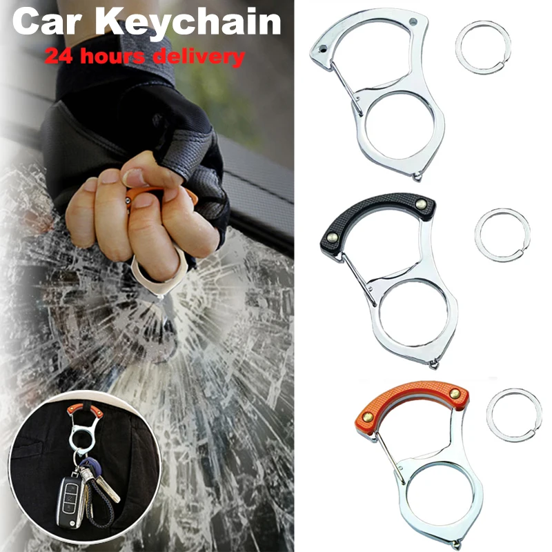 Car-Keychain-Self-Protection-Hook-Multifunction-Key-Buckle-Safety ...