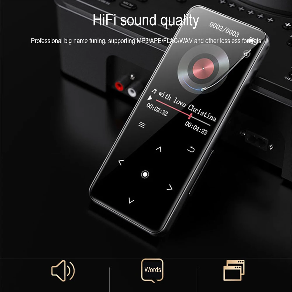 MP3 Player Bluetooth 5.0 MP4 Player HiFi Lossless Music Player Portable ...