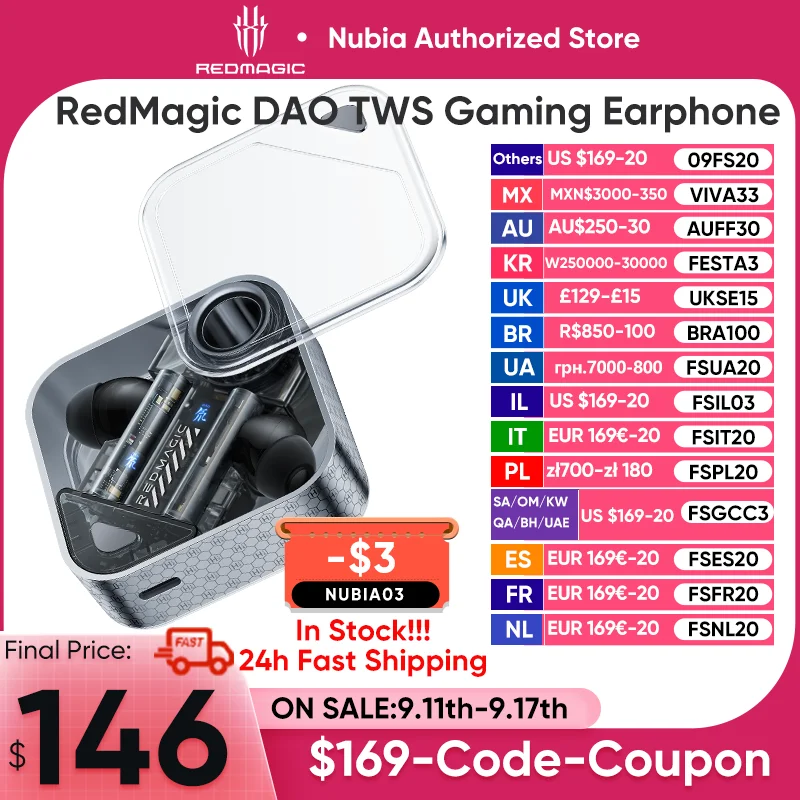 Red-Magic-DAO-TWS-Gaming-Earphone-ANC-AI-Active-Noise-Cancelling ...