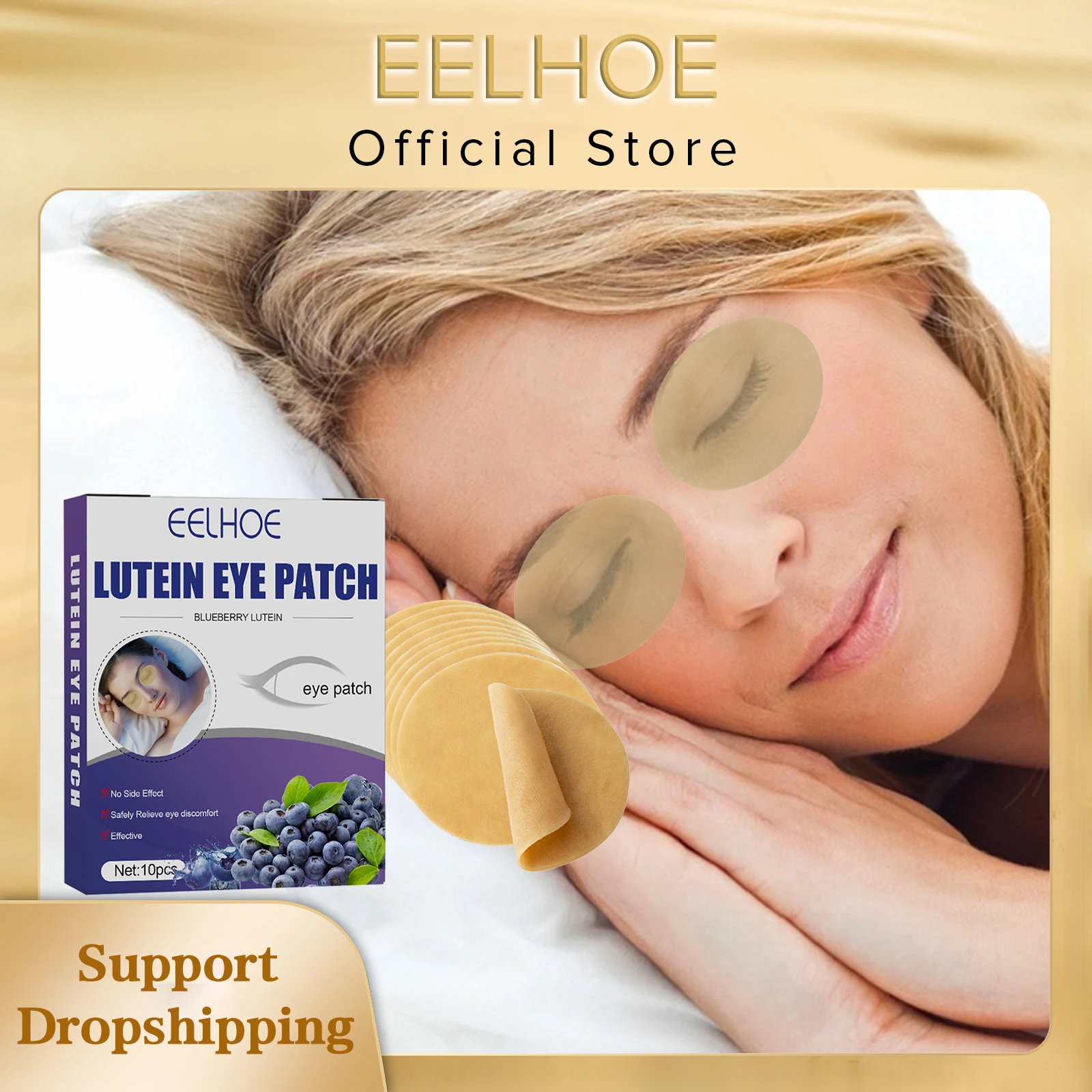 EELHOE-Blueberry-Lutein-Eye-Patch-Relieve-Fatigue-Removal-Discomfort-Sleep-Mask-Non-woven-Cold ...