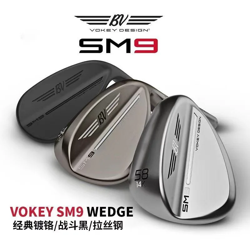 2022 new SM9 wedge black, classic chrome plated, brushed steel SM9 golf wedge SM9 Golf Club 46 ...