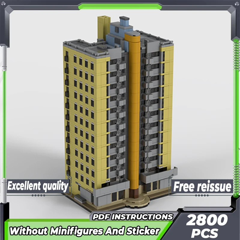 City Street View Model Moc Building Bricks Amsterdam Skyscraper ...